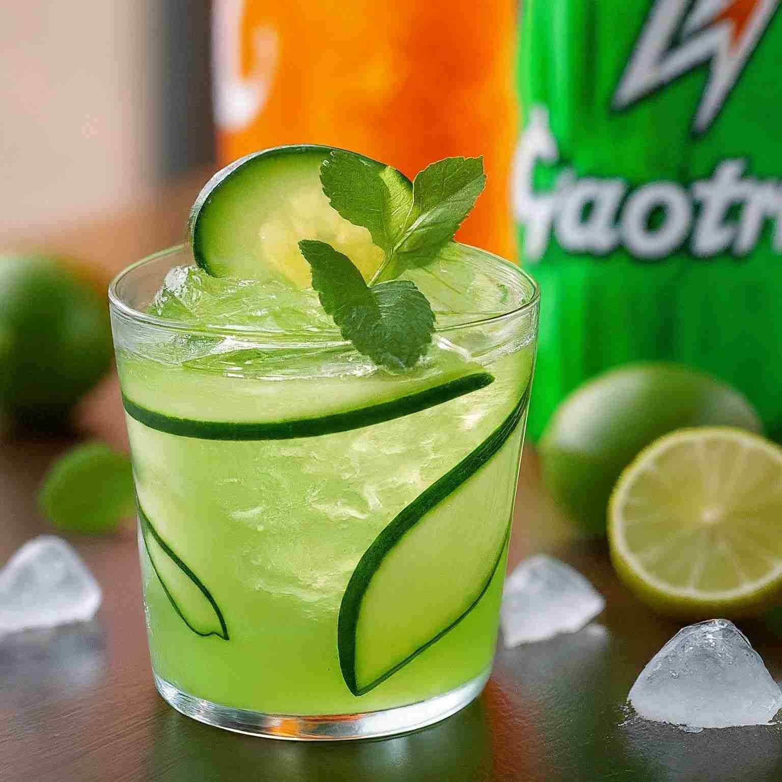 Cucumber Lime Gatorade Vodka Cocktail Recipe for Parties