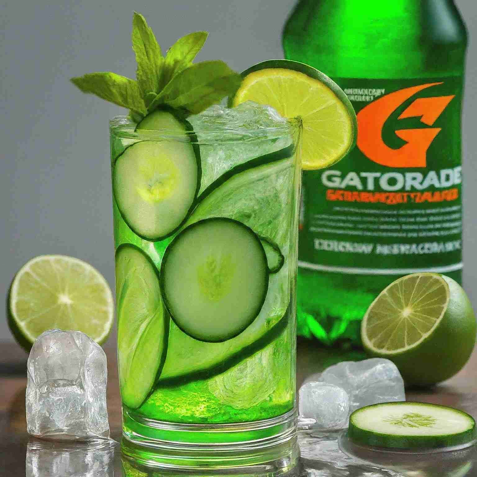 Cucumber Lime Gatorade Vodka Cocktail Recipe for Parties