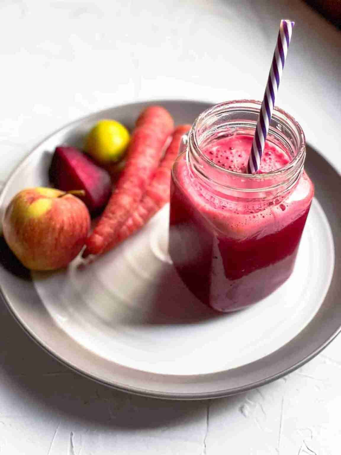 Beetroot & Apple Juice Recipe (Healthy Skin Glow Juice) - ThirstPals