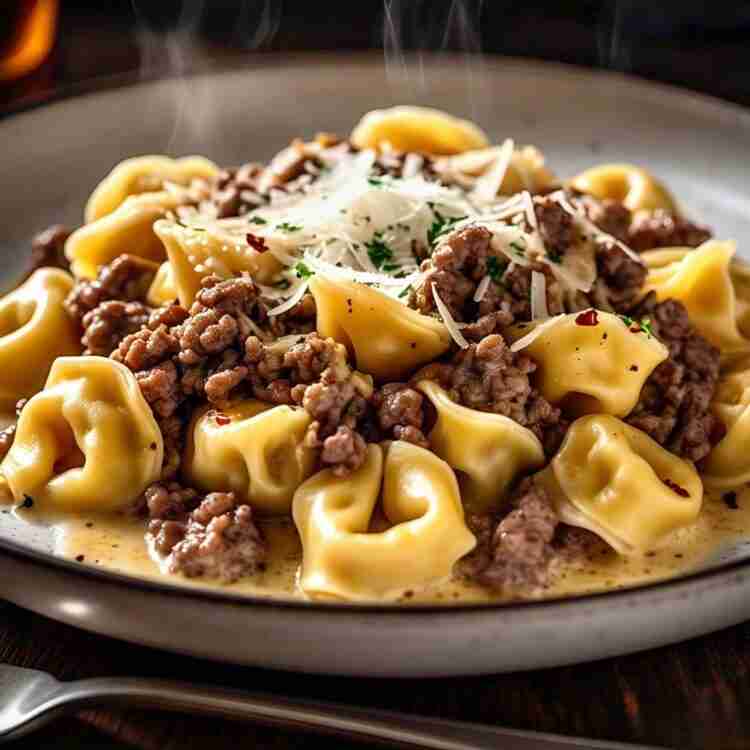 Delicious Beef & Parmesan Tortellini Recipe