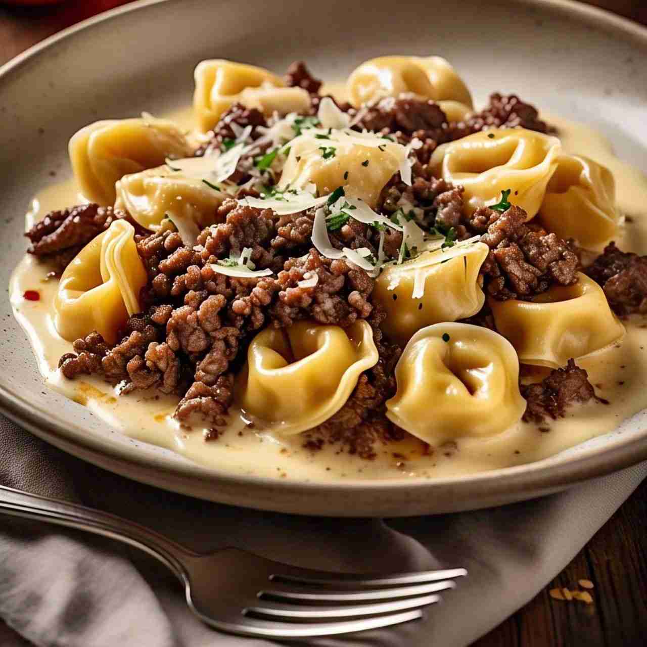 Delicious Beef & Parmesan Tortellini Recipe