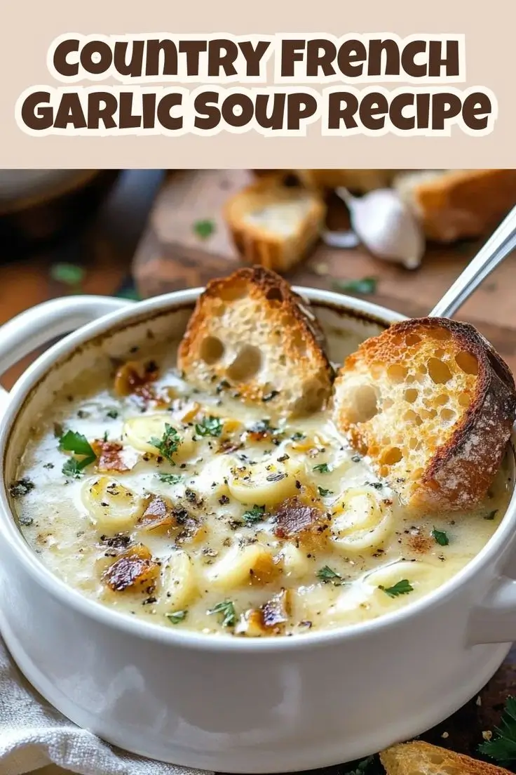 Best Country French Garlic Soup Recipe - ThirstPals