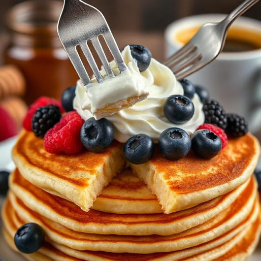 Fluffy Homemade Pancakes Recipe– The Best Breakfast Treat! - ThirstPals