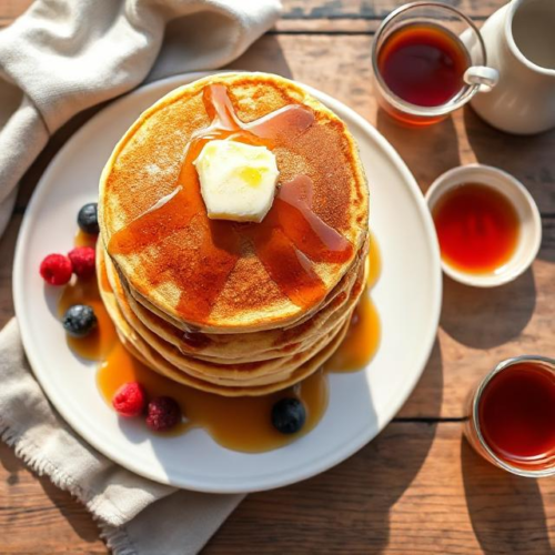 Fluffy Homemade Pancakes Recipe– The Best Breakfast Treat! - ThirstPals